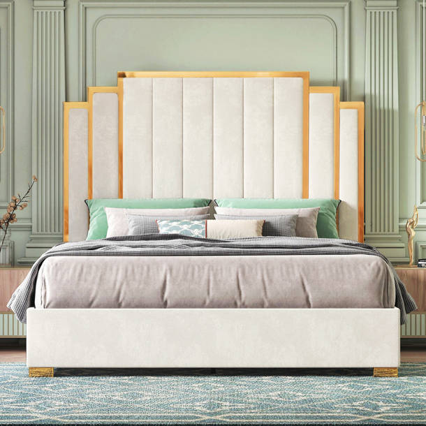 Willa Arlo Interiors Duncanville Upholstered Platform Bed & Reviews | Wayfair